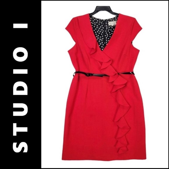 Studio One | Dresses | Studio I Dress Size 6 Women Short Sleeve Sheath ...
